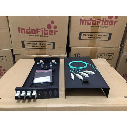 Jual Roset besi 4 core SC Multimode OM3 / OTB mini besi MM OM3 komplit ...