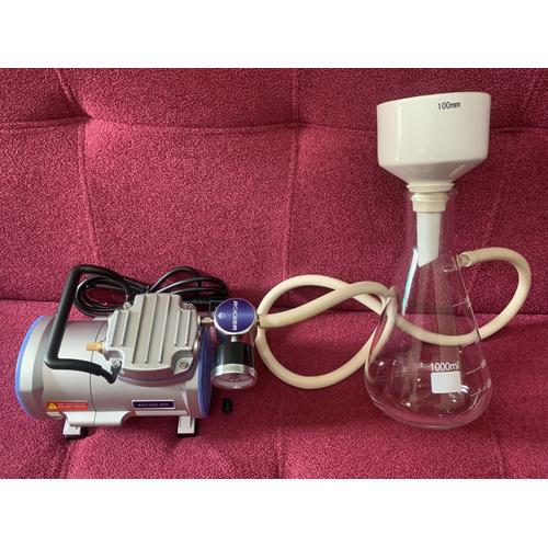 Jual Set Buchner Filter Funnel 1000ml & 100mm Plus Vacuum Pump Rocker ...