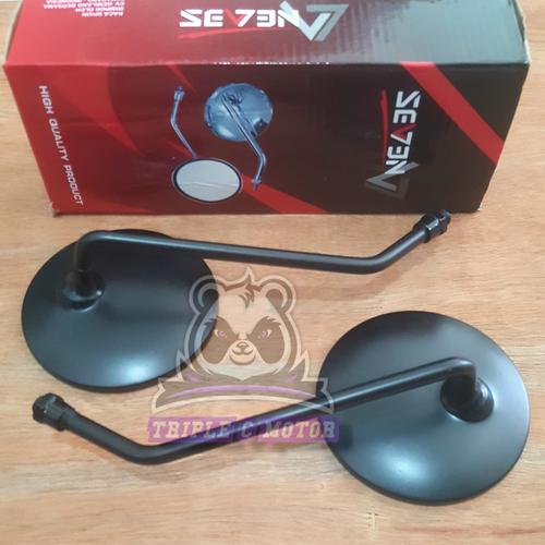 Jual SPION RETRO BULAT TANGKAI PANJANG YAMAHA FAZZIO FINO MIO BLACK ...