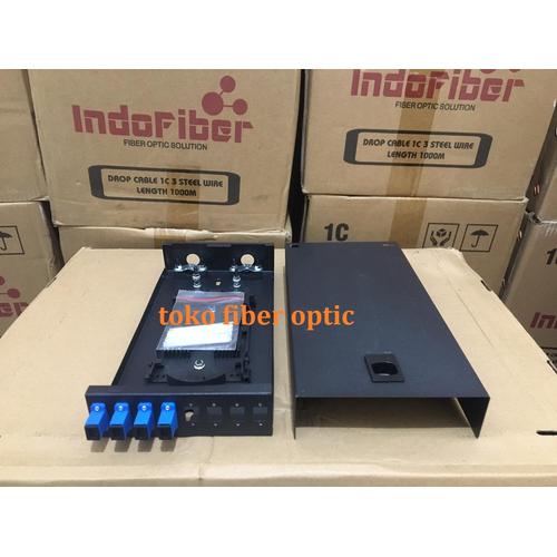 Jual Roset besi 4 core SC / OTB mini besi SC/ roset fiber optik SC ...