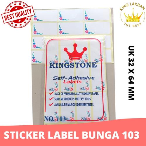 Jual Sticker Label Bunga 103 Sticker Undangan Motif Bunga - Kota ...