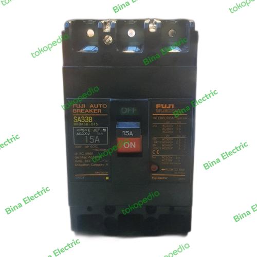 Jual MCCB Fuji SA33B 3P 15A / No Fuse Breaker Fuji SA33B 3 Pole 15 Ampere - Jakarta Pusat - Bina ...