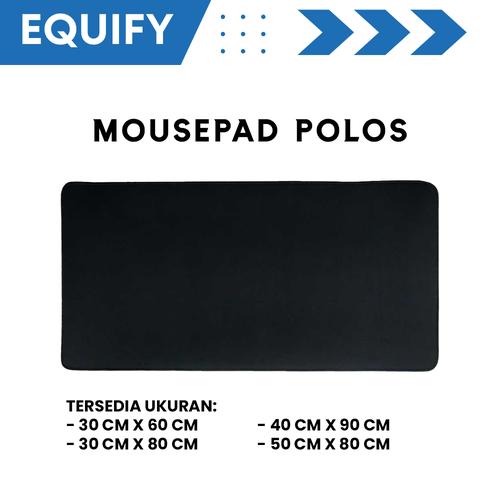 Jual Mousepad Gaming Hitam Polos Besar XL Deskmat Lembut Anti Slip ...