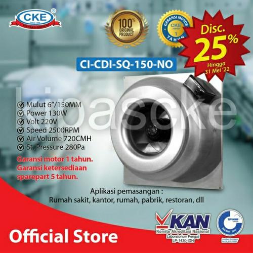 Jual Centrifugal Duct Inline Fan 6 Inchi 220 volt Exhaust Fan Blower 6 ...
