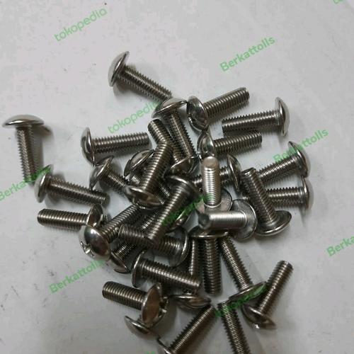 Jual Baut payung stainless M5 X 15 / TJP baut kepala obeng + - Jakarta Utara - Berkattolls ...