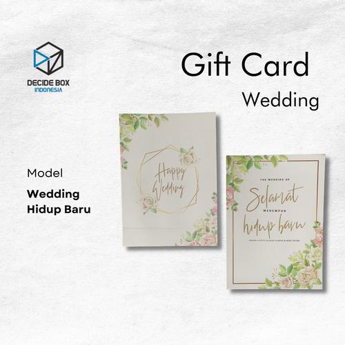 Jual Gift Card Happy Wedding Themed / Kartu Ucapan Pernikahan. - Happy ...