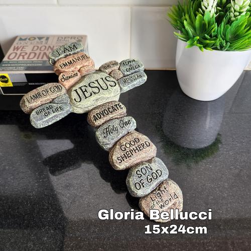 Jual pajangan salib jesus emmanuel dinding hiasan gantung decoration ...