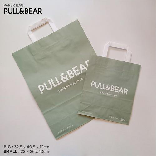 Jual Paper Bag Shopping Bag Kantong Belanja Pull and Bear Original ...