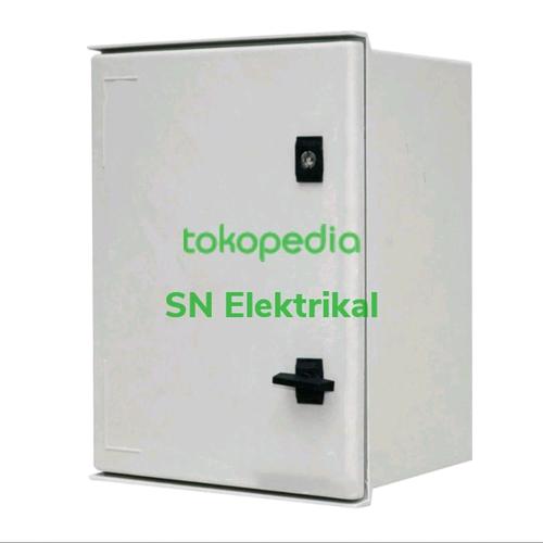Jual BOX Panel/Box Fiberglass 500x400x200mm +Metal Base Plate IP66 ...
