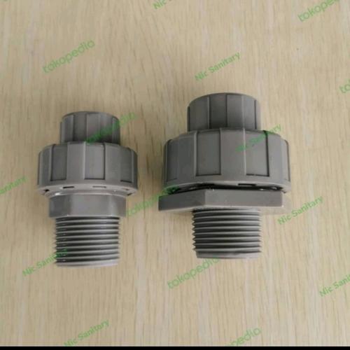 Jual Watermur drat luar SOLIGEN CN007 water mur pvc pompa air 1" X 3/4 ...