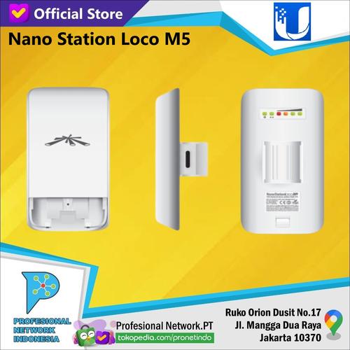 Promo Ubiquiti ubnt Nano Station Nanostation LocoM5 Loco M5 Loco-M5 ...
