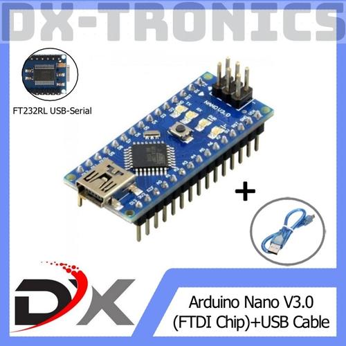 Jual Arduinoo Nano V3.0 Atmega328 FTDI Serial FT232 + USB Cable ...