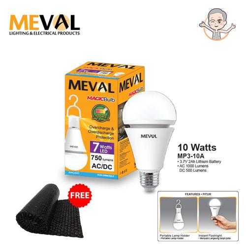 Jual Lampu Emergency Meval Led Magic Bulb / Bohlam Emergency Meval ...
