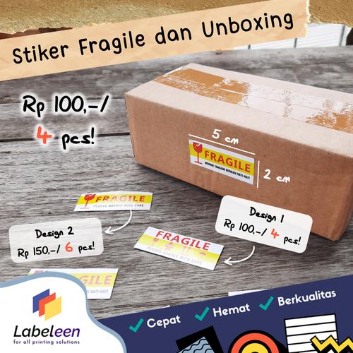 Jual Stiker Fragile / Label Pengiriman / Stiker Jangan dibanting ...