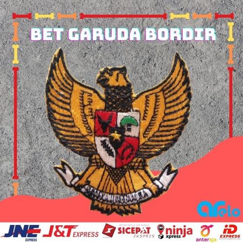 Jual BADGE BED BET LOGO BORDIR LAMBANG LOGO GARUDA BORDIR - dsr Merah ...