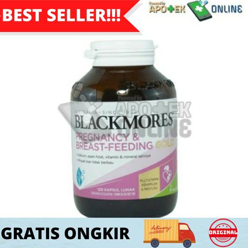 Jual BLACKMORES PREGNANCY & BREAST FEEDING GOLD 1 BOTOL ISI 120 TABLET ...