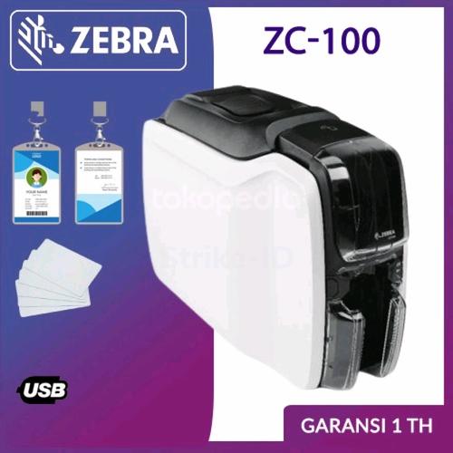 Jual Printer ID Card Zebra ZC100 Bergaransi / Zebra / Zebra ZC100 ...
