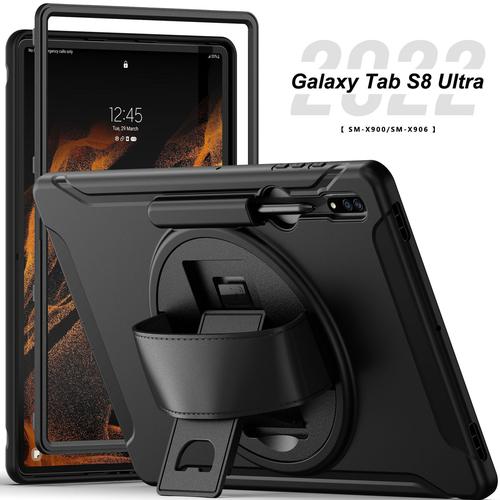 Jual Case Premium Strap Standing Cover Samsung Galaxy Tab S8 ultra 14 ...