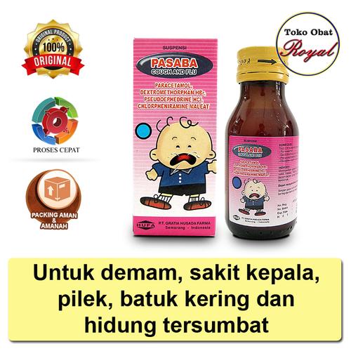 Jual Pasaba Cough and Flu Sirup Demam, Batuk Kering dan Pilek Anak ...