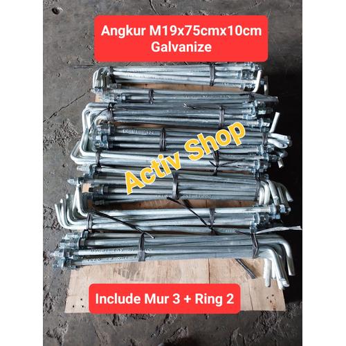 Jual Angkur L M19 x 75cm x 10cm Galvanis Include 3 Mur + 2 Ring ...