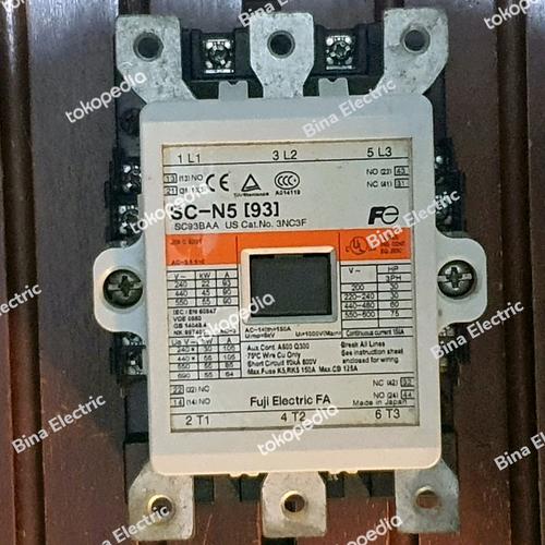 Jual Magnetic Contactor Fuji SC-N5 3P 150A / Kontaktor Fuji SCN5 SCN-5 ...