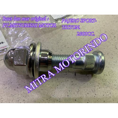 Jual Baut roda/mur/baut roda original mitsubishi pajero sport/triton ...
