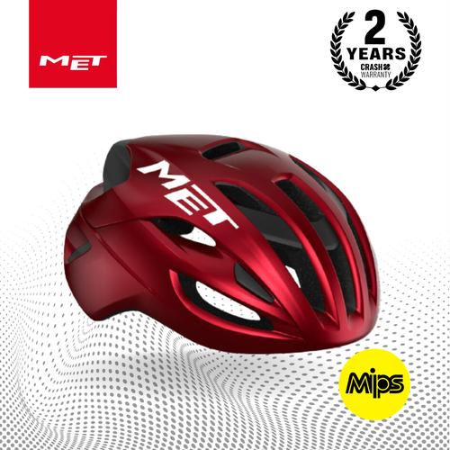 Promo Helm Sepeda Met Rivale Mips Red Metallic Glossy L Cicil 0 3x