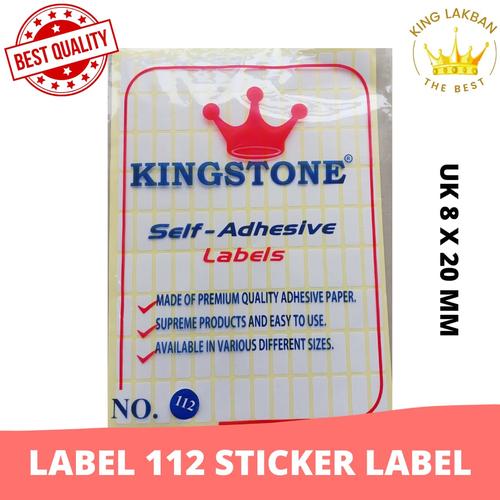 Jual Label 112 Sticker Label Kertas Sticker Undangan Putih Polos ...