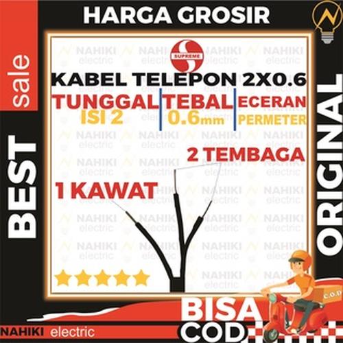 Jual KABEL TELEPON TELPON ISI 2 100METER TELKOM OUTDOOR DROPWIRE WILSON ...
