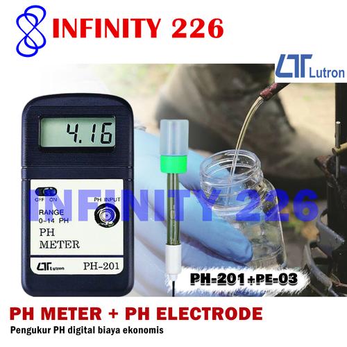Jual PH Meter Lutron PH-201+PE-03 PH Electrode - Jakarta Barat ...