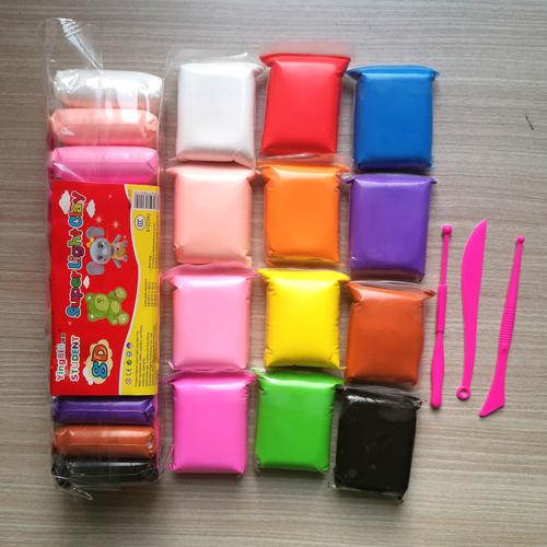 Jual air dry clay isi 12 warna modelling clay light clay - Jakarta ...