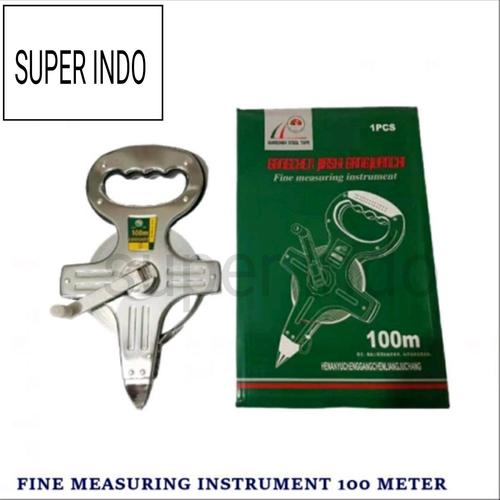 Jual Meteran Roll Stainless 100 Meter meteran tancap tanah 100m ...