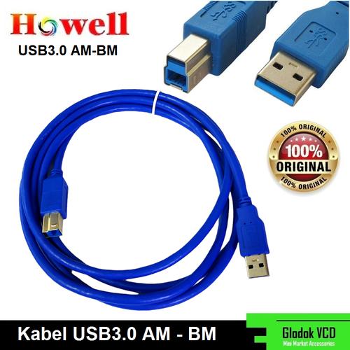 Jual Howell Kabel USB 3.0 AM - BM 2M for HDD Case / Docking - Jakarta Barat - GlodokVCD | Tokopedia