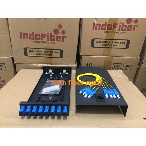 Jual Roset besi 8 core komplit / mini OTB besi/ roset fiber optic ...