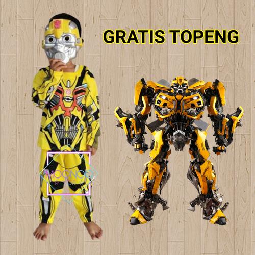 Jual Kostum Anak Model Robot Bumblebee Transformers Gratis Topeng - B ...