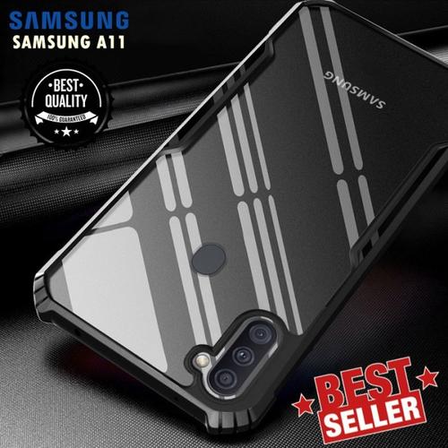 Jual Case Samsung A11 M11 Clear Acrylic Casing Hard Transparan Phone ...