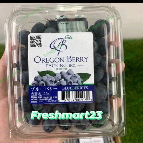 Jual blueberry oregon berry USA 125 gram x 12 pack / karton - Jakarta ...
