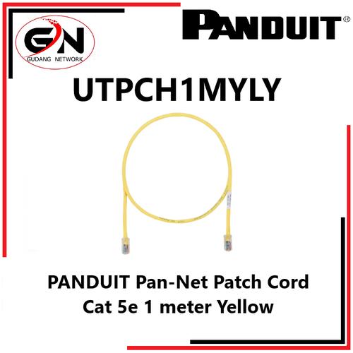 Jual PANDUIT Pan-Net Patch Cord Cat 5e 1 meter Yellow UTPCH1MYLY ...
