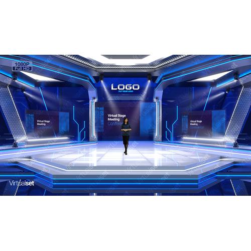 Jual vMix Preset Virtual studio set preset 12 Blue - Kota Tangerang ...