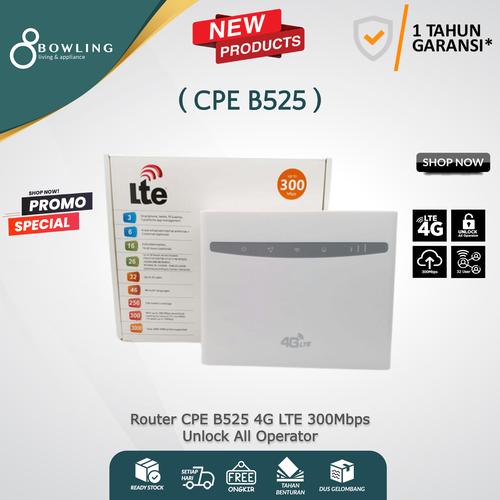 Jual Router CPE B525 4G LTE 300Mbps Unlock All Operator Free Antena ...