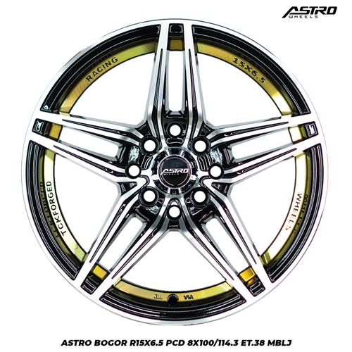 Promo Velg Mobil Astro Bogor R15x6.5 8x100/114.3 ET.38 Matte Black LJ ...