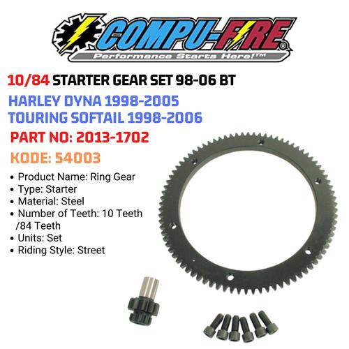 Jual COMPU-FIRE 10/84 STARTER GEAR SET 98-06 BT HARLEY 2013-1702 - Kota ...