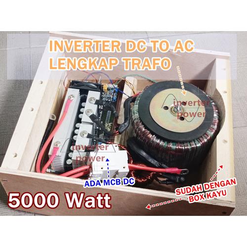 Jual INVERTER DC to AC LF LENGKAP TRAFO 5.000 Watt - bat 48v - Kota Semarang - inverter power ...