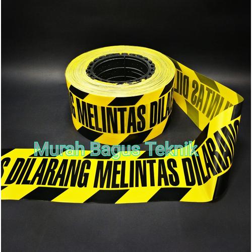 Jual Police line Safety Line barricade Line DILARANG MELINTAS 3" x 300m ...