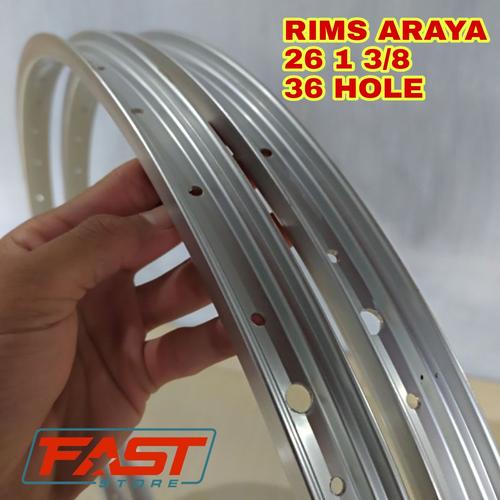 Jual VELG RIMS sepeda 26x 1 3/8 ARAYA Original sepeda jengki 32 hole ...