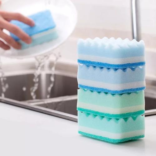 Jual Spons Cuci Piring Model Gelombang / Busa Sponge Cuci Piring Piring ...