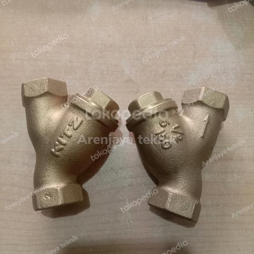 Jual strainer 1/2"inch kitz/y strainer drat kuningan 1/2" kitz - Jakarta Pusat - Arenjaya teknik ...