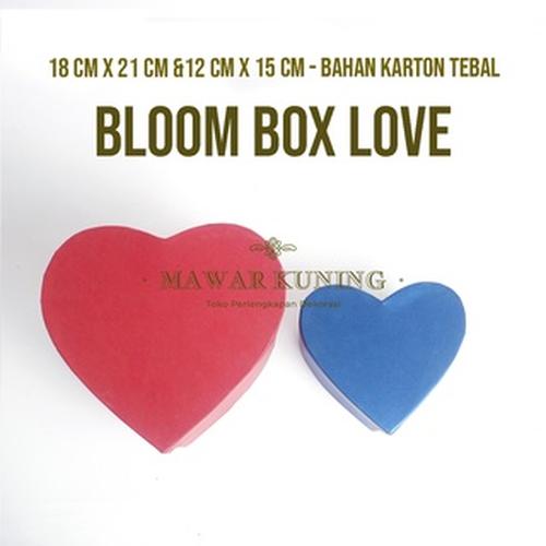 Jual [ 12 CM x 15 CM & 18 CM x 21 CM ] Bloom Box Love Hati Kotak Bentuk ...