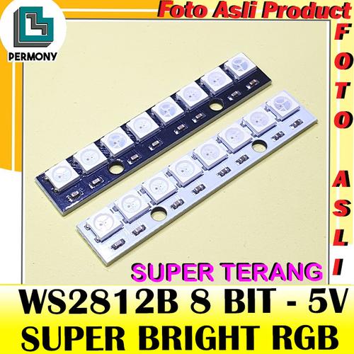 Jual WS2812B 8 Channel WS2812 8Channel RGB 5050 led strip 8BIT 8 BIT ...