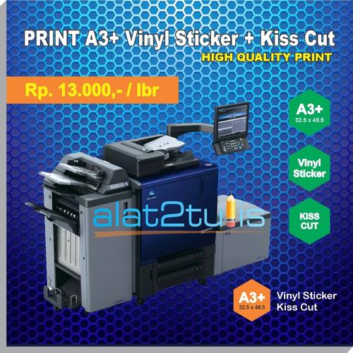 Jual Print Sticker Vinyl | stiker custom label gambar Kiss Cut plastik ...